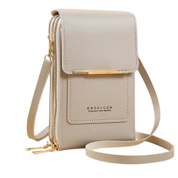 Endaycon | Bags | Grey Crossbody Small Cell Phone Purse Handbag Gray ...